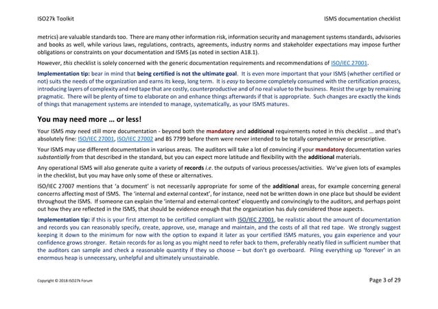 ISO27k ISMS Mandatory documentation checklist release 1v1 (2).docx