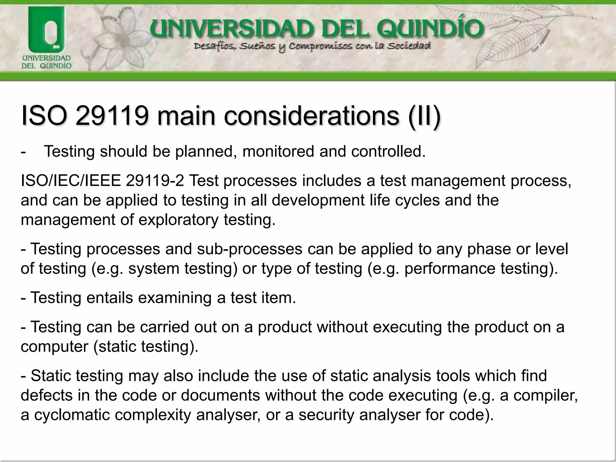 ISO 29119 and Software Testing - now what?? | PPT