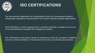 ISO CERTIFICATIONS | PPT