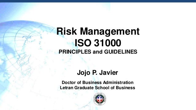 Iso 31000 risk management ppt - buildinglean