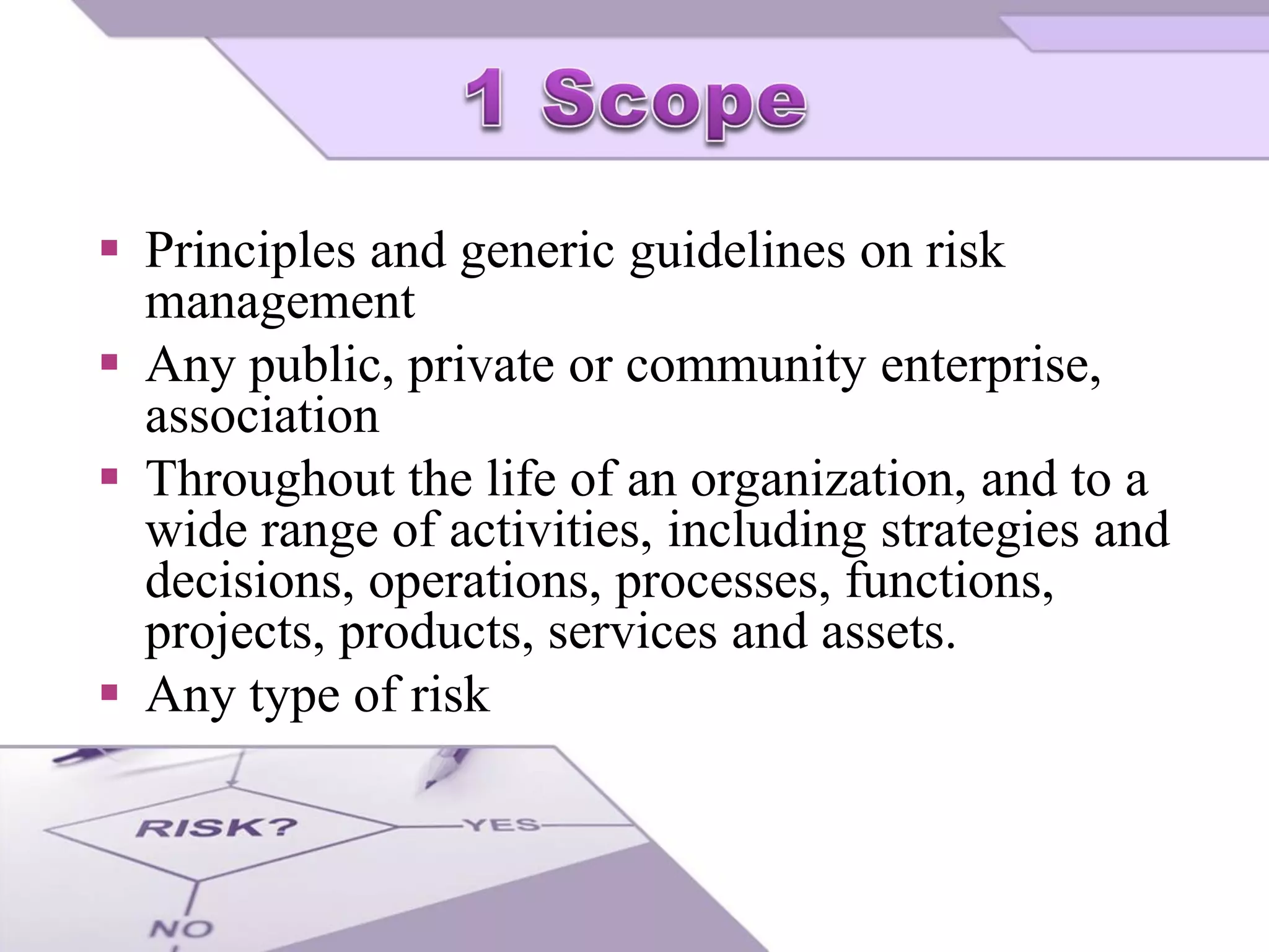 Iso 31000 Risk management Principles and guidelines | PDF