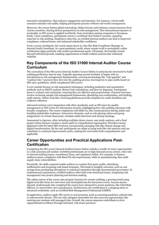 ISO 31000 Internal Auditor Course Online | Managing Risk.ppt