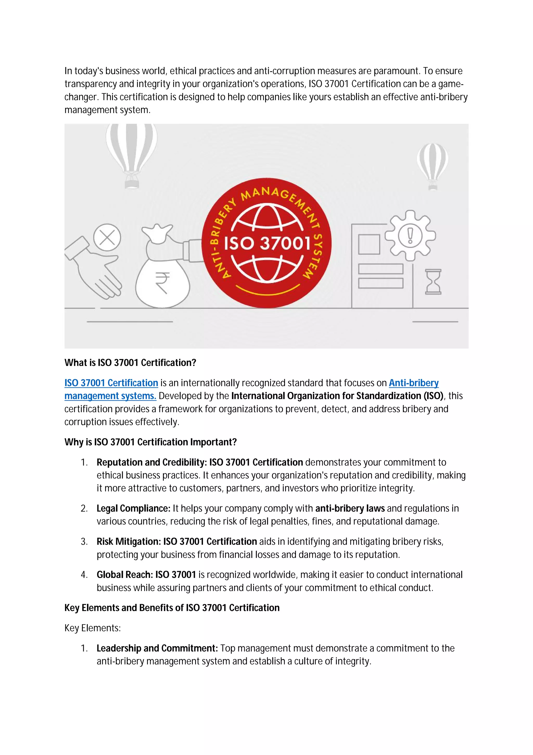 ISO 37001 Certification Benefits Requirements and Key Elements.pdf