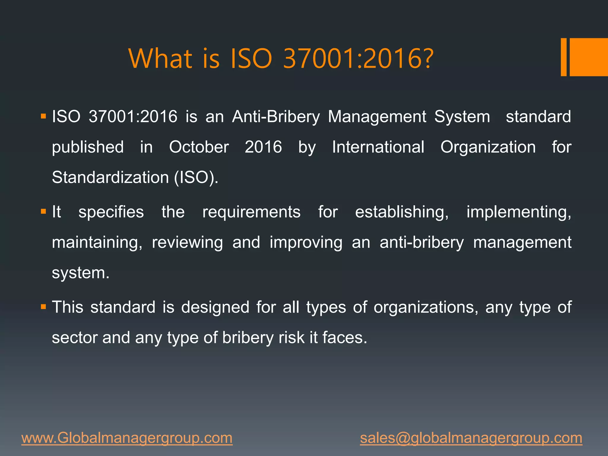 How to Fulfil Requirements of ISO 37001:2016 Documentation? | PPTX