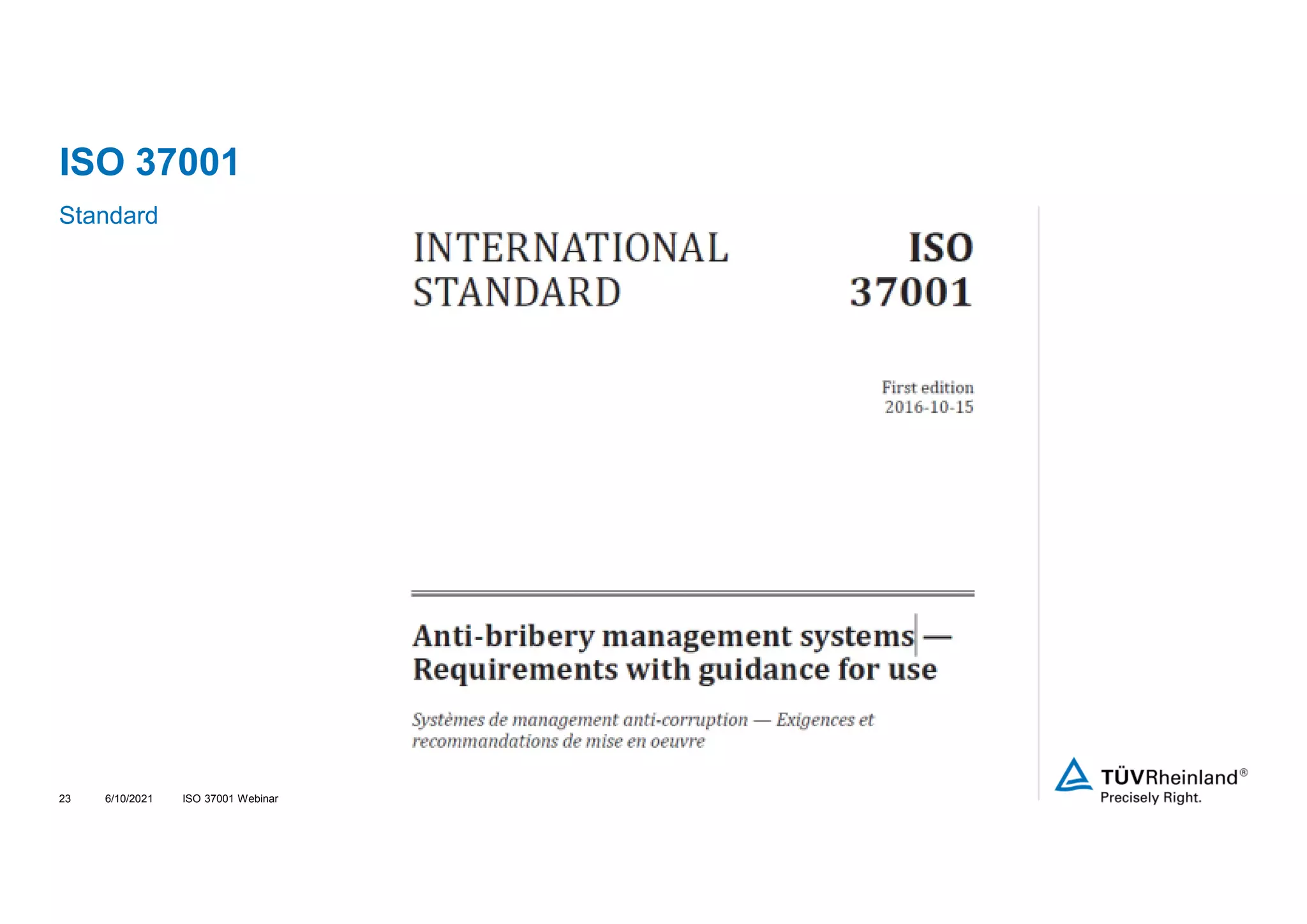 ISO 37001 : Anti Bribery Management System Fraud & Bribery Concepts ...