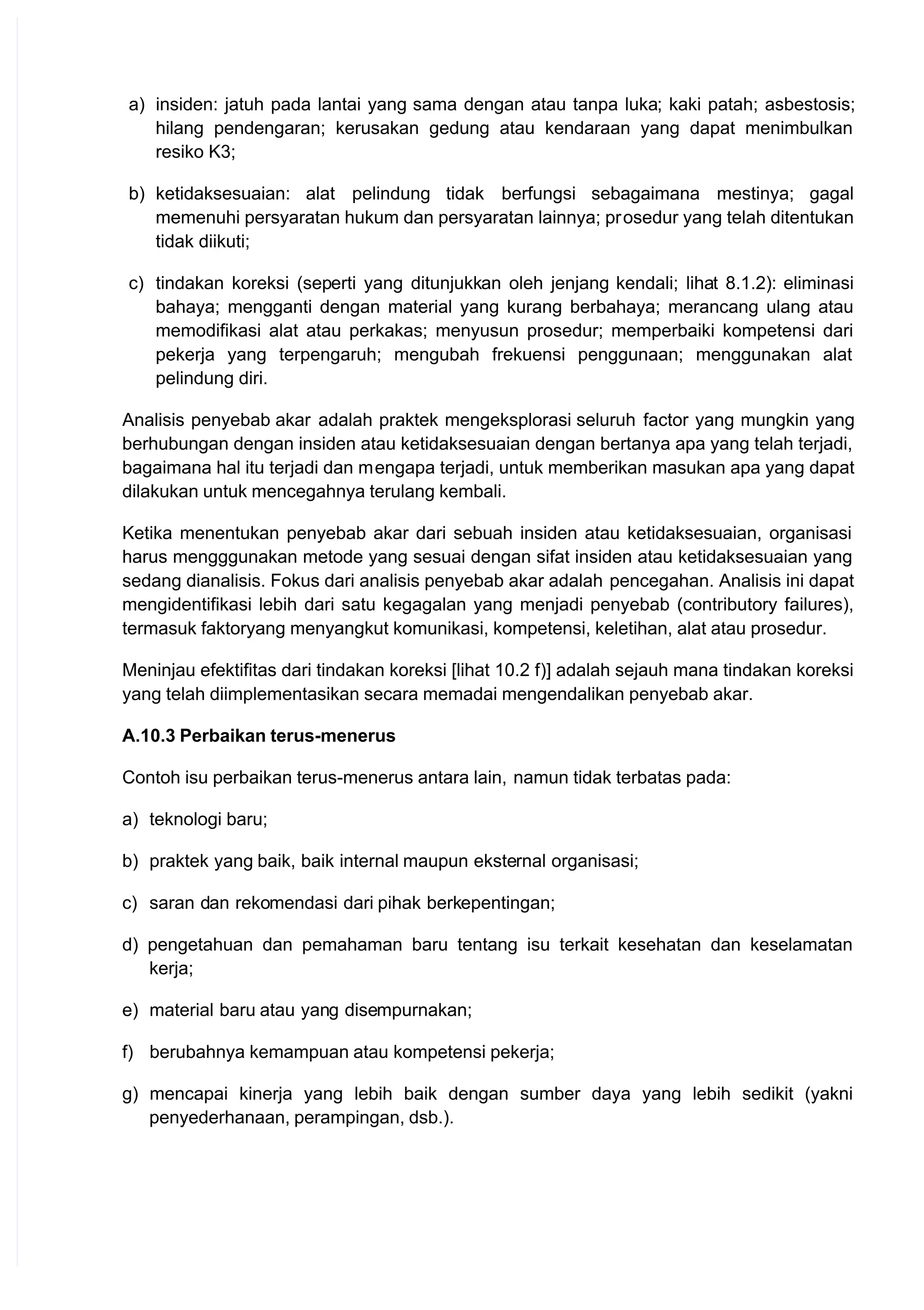 ISO 45001- 2018 Sistem Manajemen Kesehatan & Keselamatan Kerja - Persyaratan dengan panduan ...
