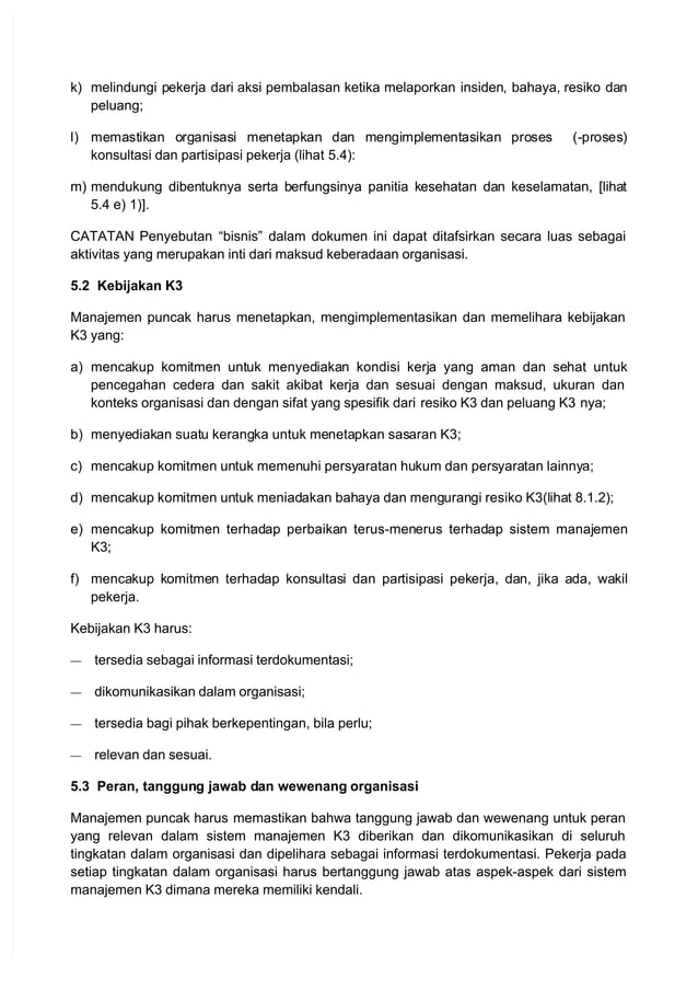 ISO 45001- 2018 Sistem Manajemen Kesehatan & Keselamatan Kerja - Persyaratan dengan panduan ...