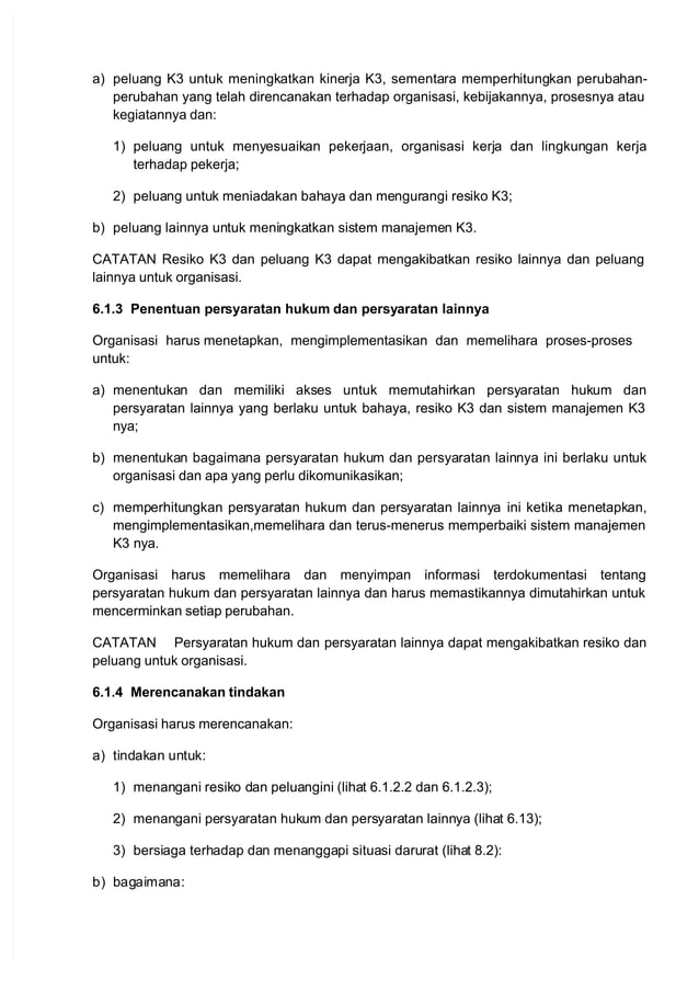 ISO 45001- 2018 Sistem Manajemen Kesehatan & Keselamatan Kerja - Persyaratan dengan panduan ...