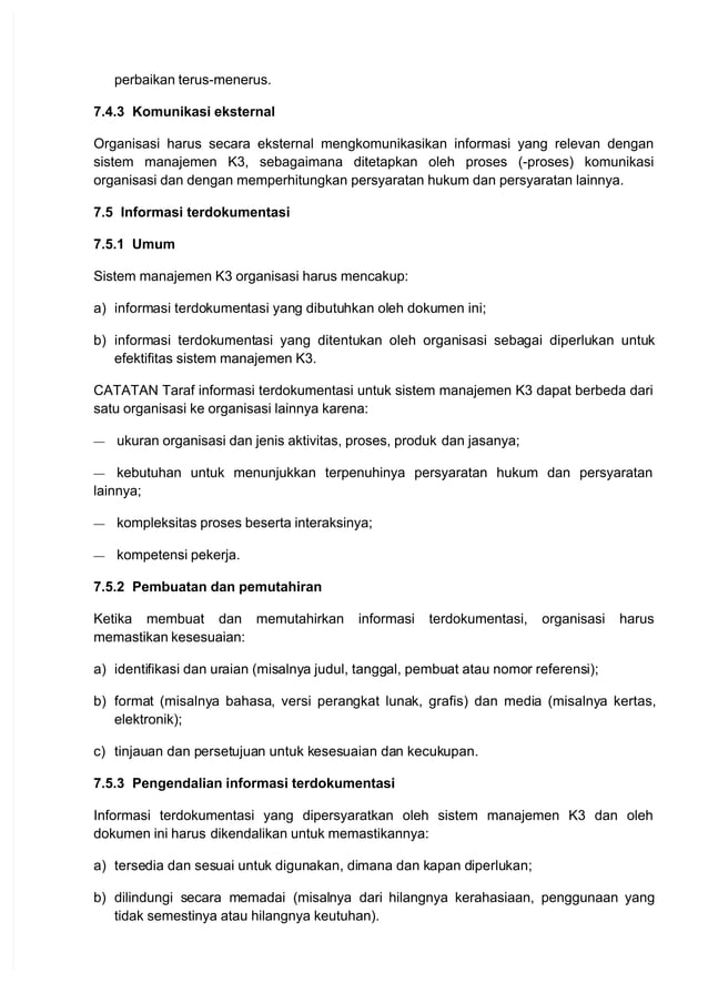 ISO 45001- 2018 Sistem Manajemen Kesehatan & Keselamatan Kerja - Persyaratan dengan panduan ...