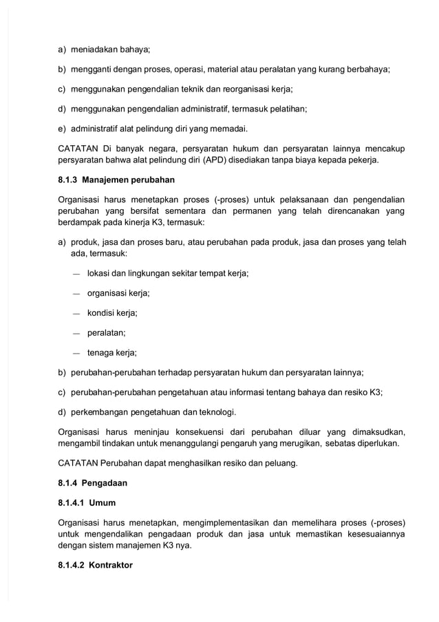 ISO 45001- 2018 Sistem Manajemen Kesehatan & Keselamatan Kerja - Persyaratan dengan panduan ...