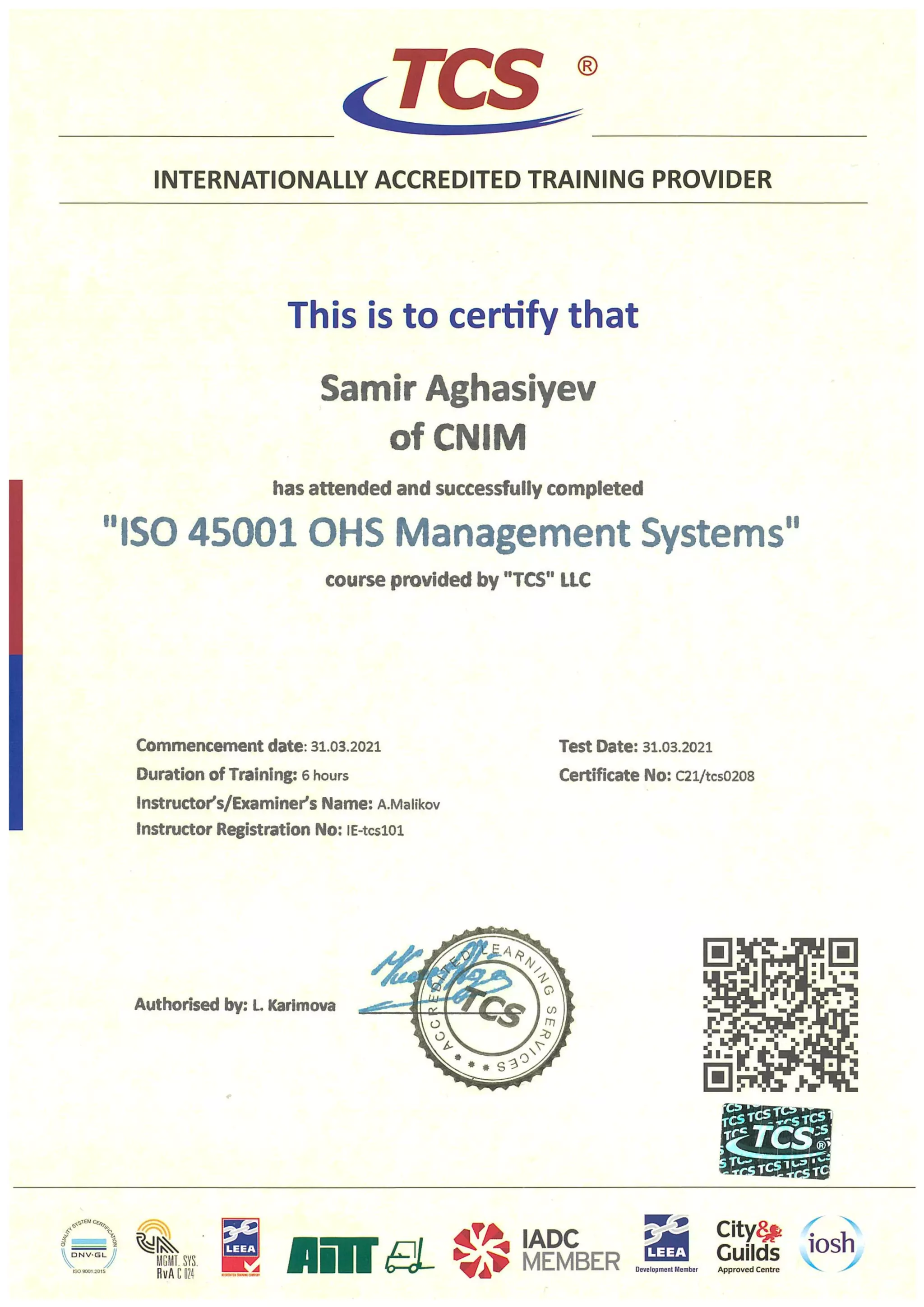 ISO 45001 OHS MANAGEMENT SYSTEMS | PDF