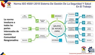 ISO 45001 - SISTEMA DE GESTIÓN DE SEGURIDAD Y SALUD EN EL TRABAJO | PDF