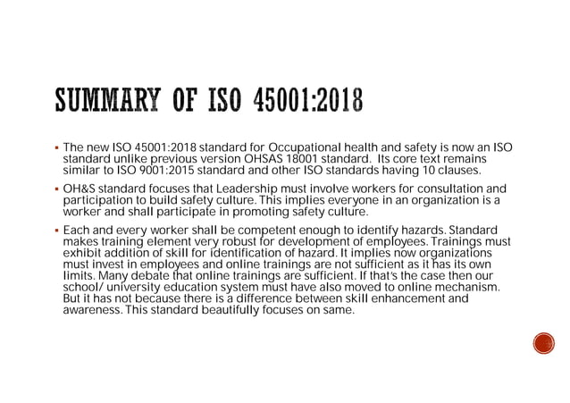 Iso45001 2018 OCCUPATIONAL HEALTH AND SAFETY | PDF