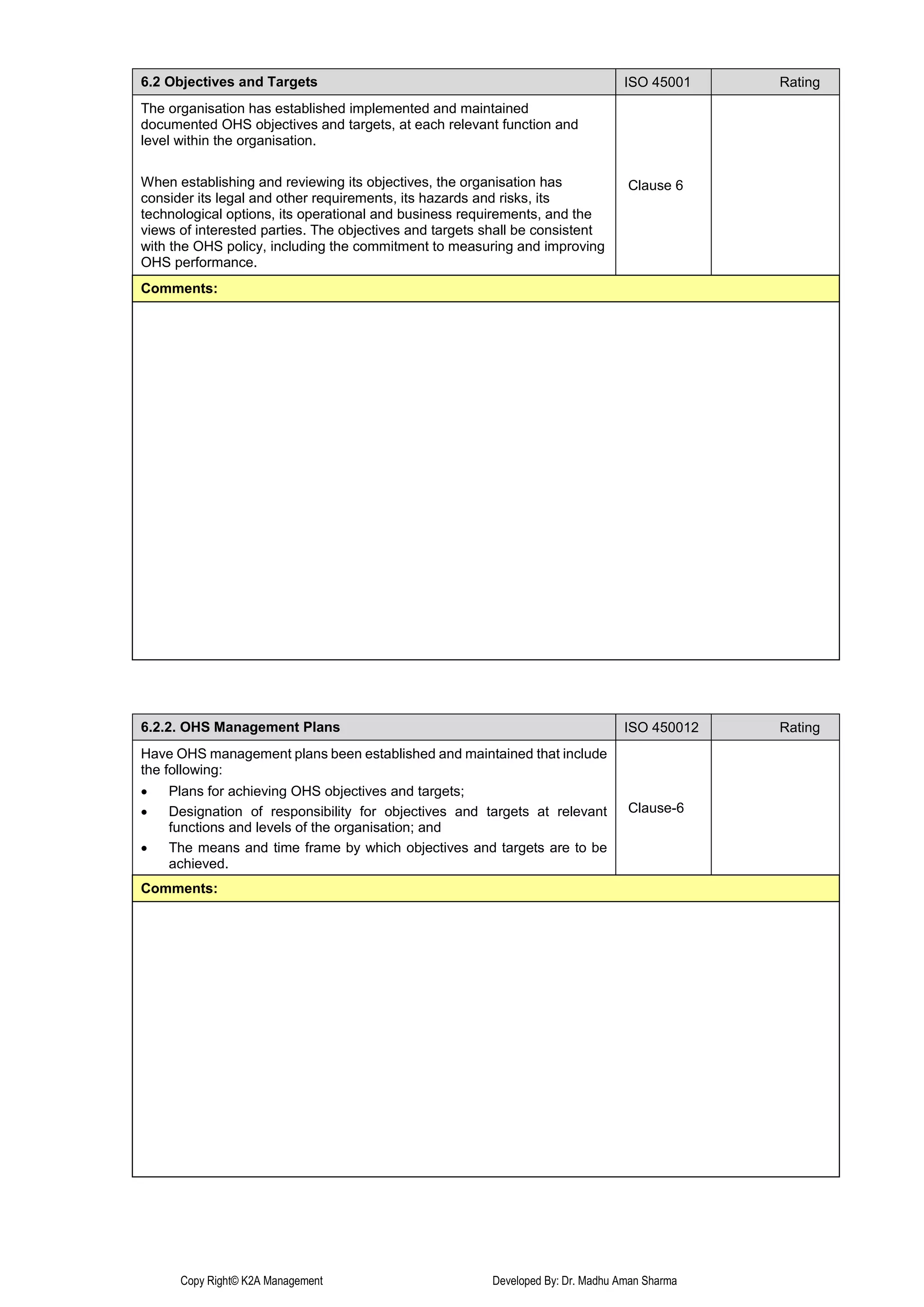 ISO 45001 audit tool | PDF