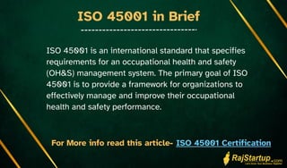 Complete Guide on ISO 45001 Certification | PDF