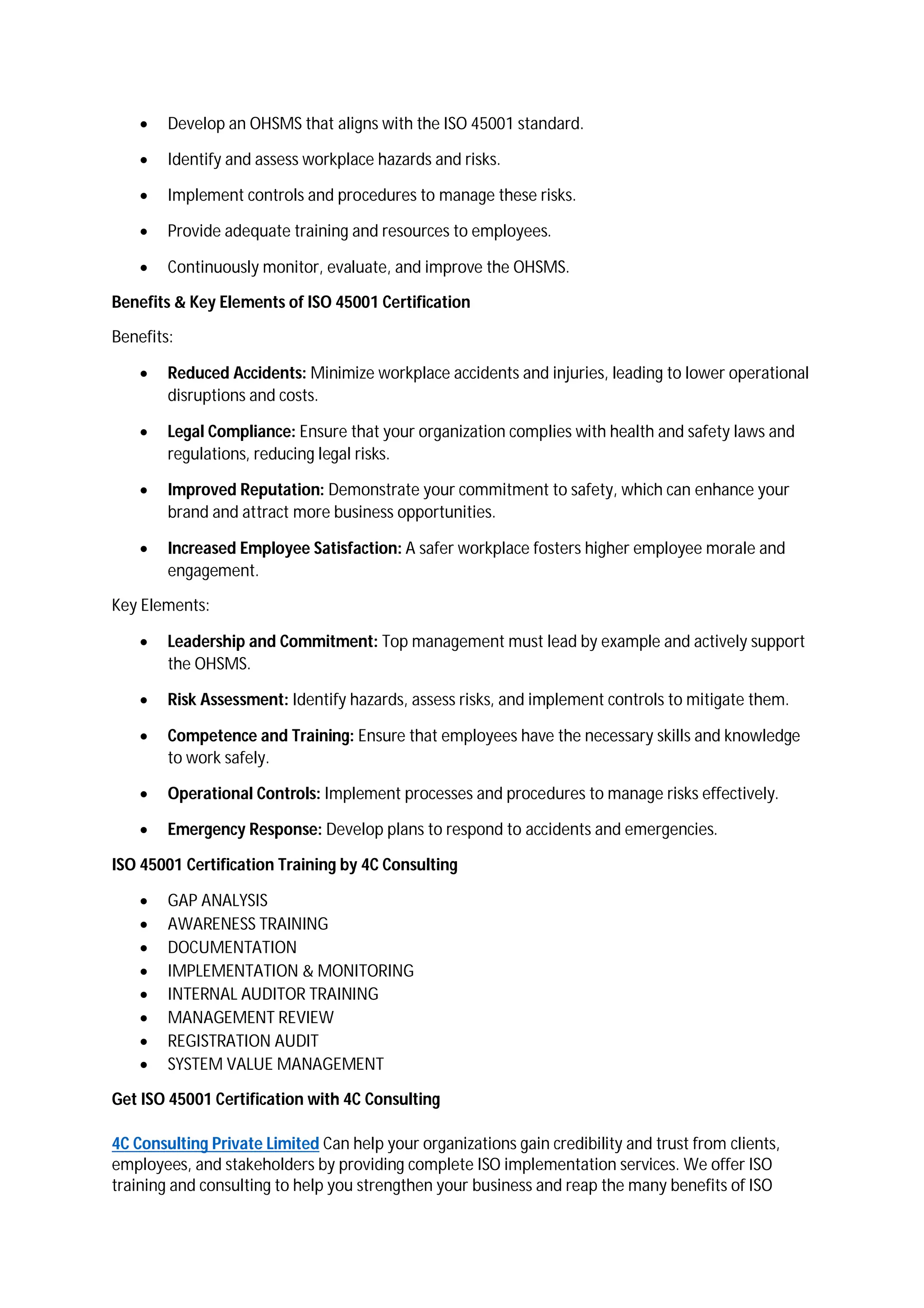 ISO 45001 Certification: What is it and how can it benefit your ...