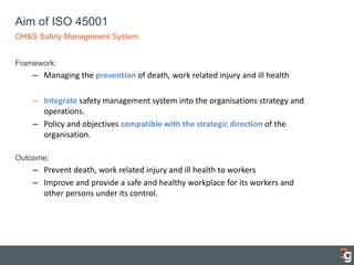 Iso 45001 status, changes and expectations | PPTX