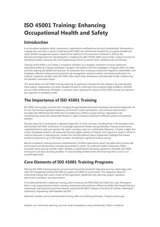 ISO 45001 Internal Auditor Training in Australia - IAS.ppt
