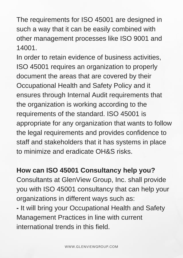 ISO 45001 Training Course, and Certification - | PDF