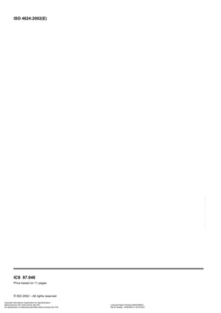 Iso 4624 2002 | PDF