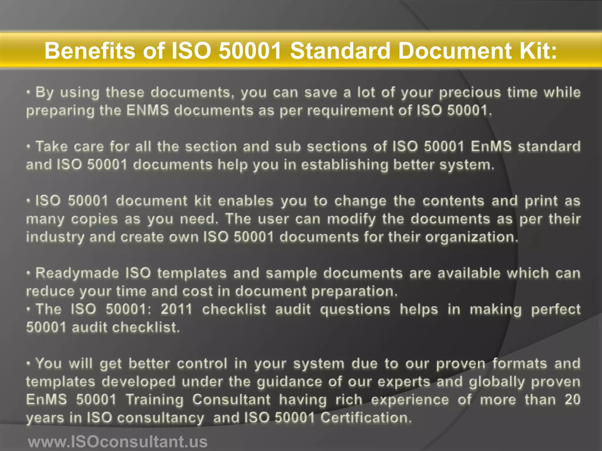 ISO 50001 PPT and Presentation Kit | PPTX