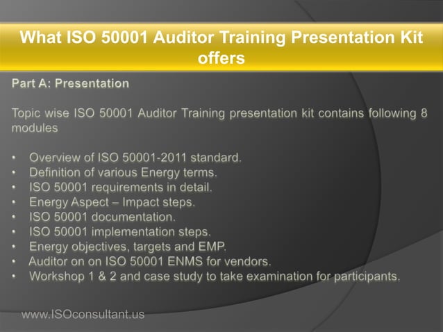 ISO 50001 PPT and Presentation Kit | PPTX | Business and Finance