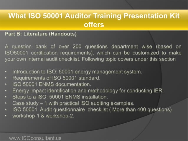 ISO 50001 PPT and Presentation Kit | PPTX | Business and Finance