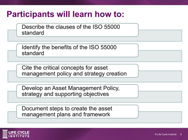 ISO 55000: Asset Management System Workshop | PPTX | Financial Industry ...