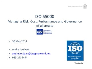 Managing Risk, Cost, Performance and Governance of all Assets | PPT