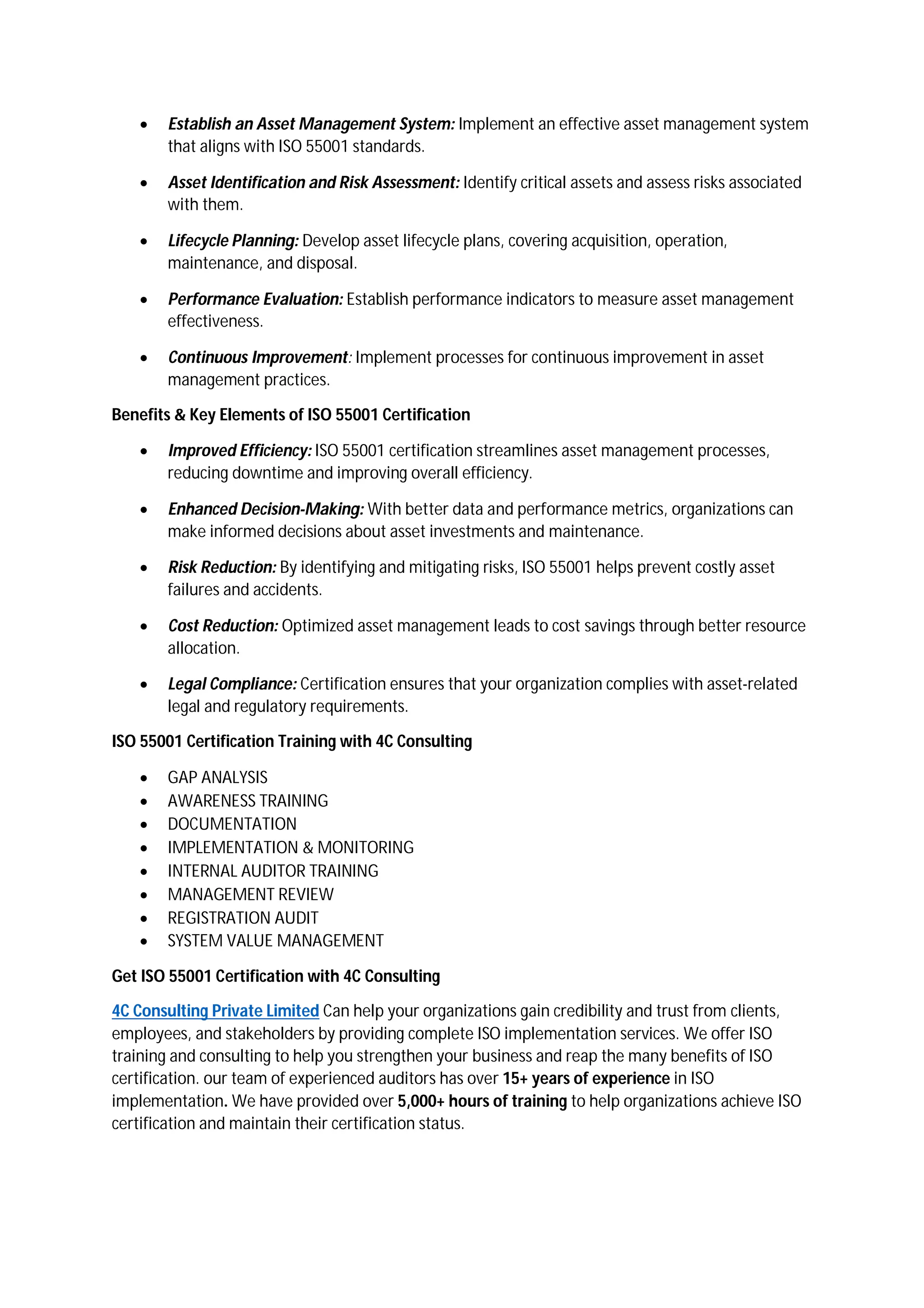 ISO 55001 Certification A Step by Step Guide.pdf | Business Accounting ...