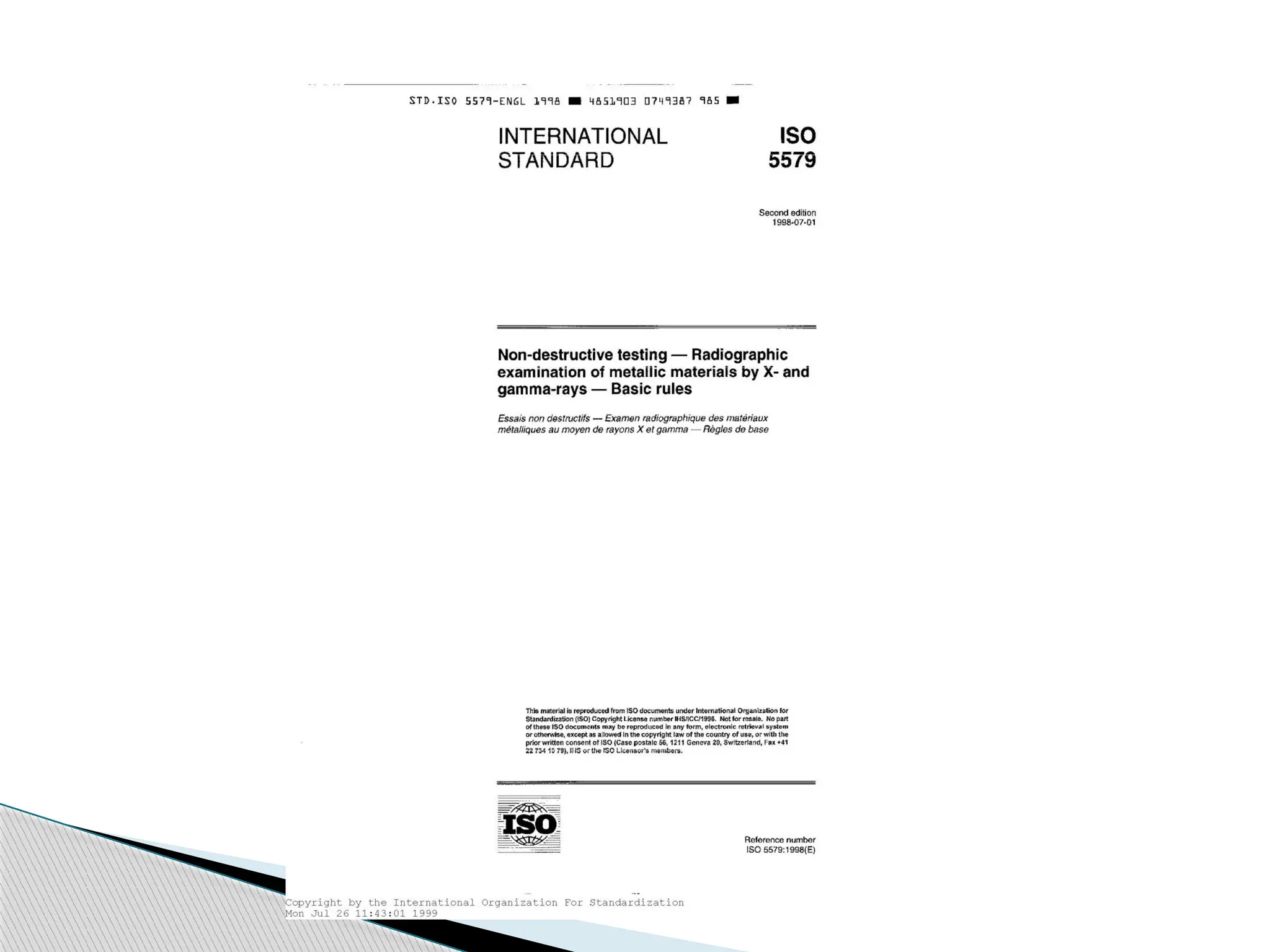 ISO 5579 radiographic examination of metallic materials.pptx