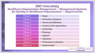 ISO 7101-2023 Quality Management System for Healthcare Organization ...