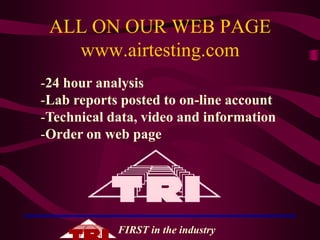 ISO 8573 Compressed Air Testing | PPTX