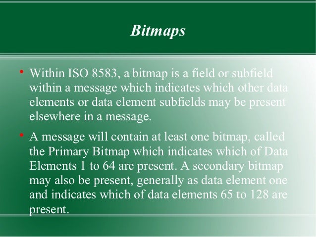 Iso 8583 Bitmap Ascii - fasrce