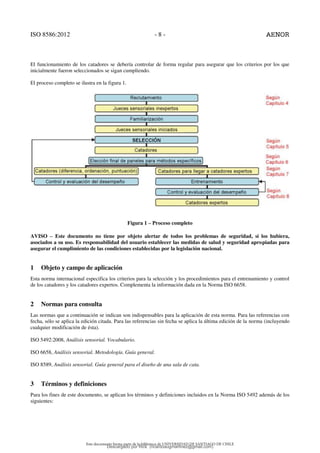 ISO 8586 Análisis sensorial Análisis sensorial | PDF