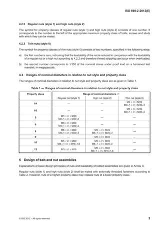 ISO 898-2 2012 Fasteners — Mechanical properties of fasteners made of ...