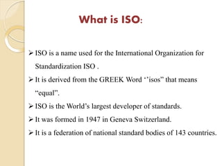 Iso 9000 and 14000 | PPT | Free Download