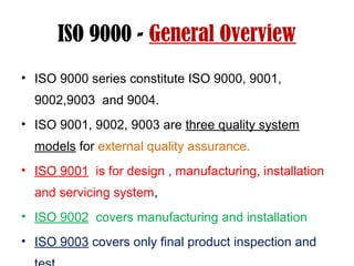 Iso9000 pvcgmp roll no. 01 | PPT