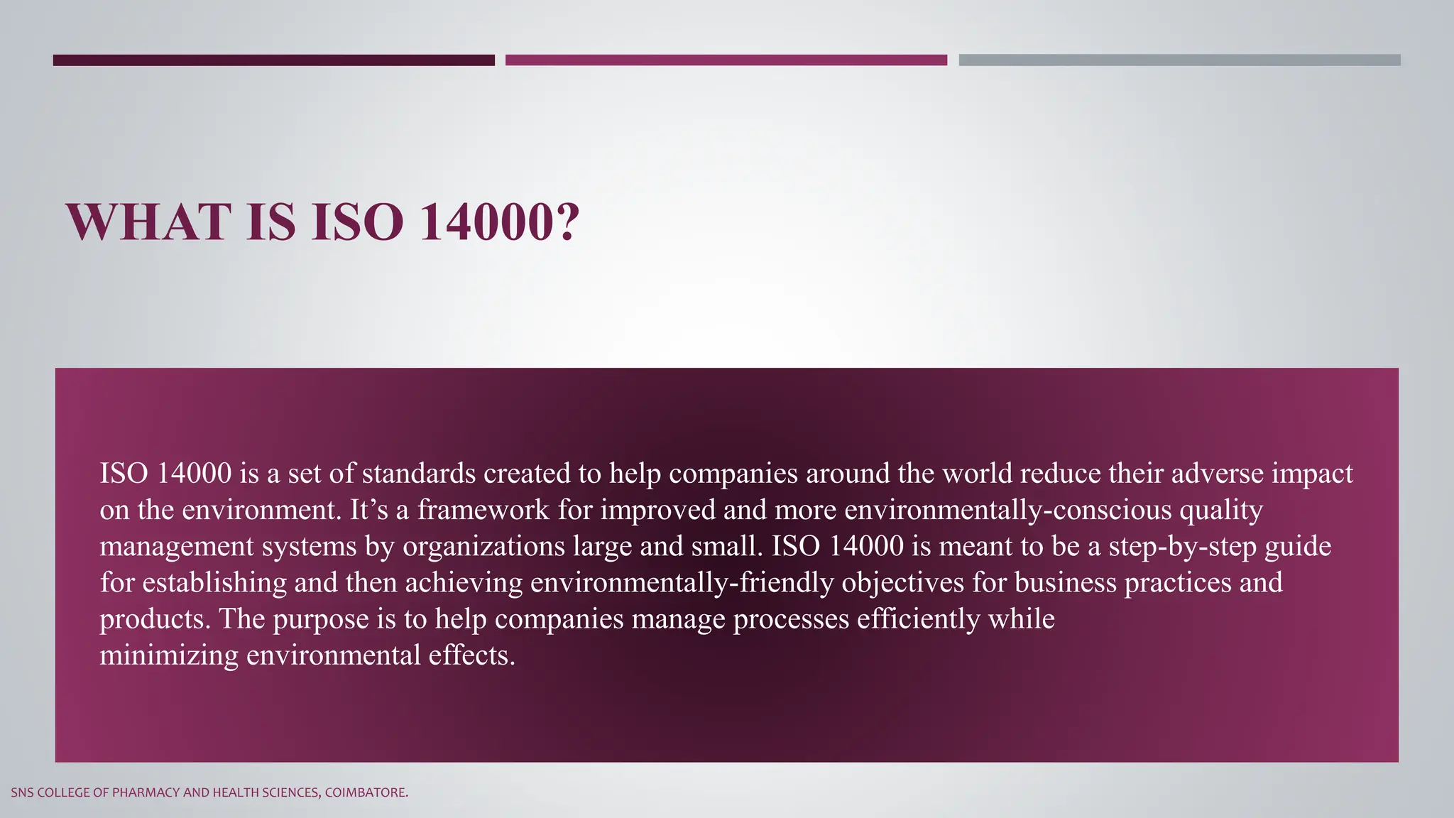 OVERVIEW, BENEFITS, ELEMENTS AND STEPS FOR REGISTRATION OF ISO 9000 ...