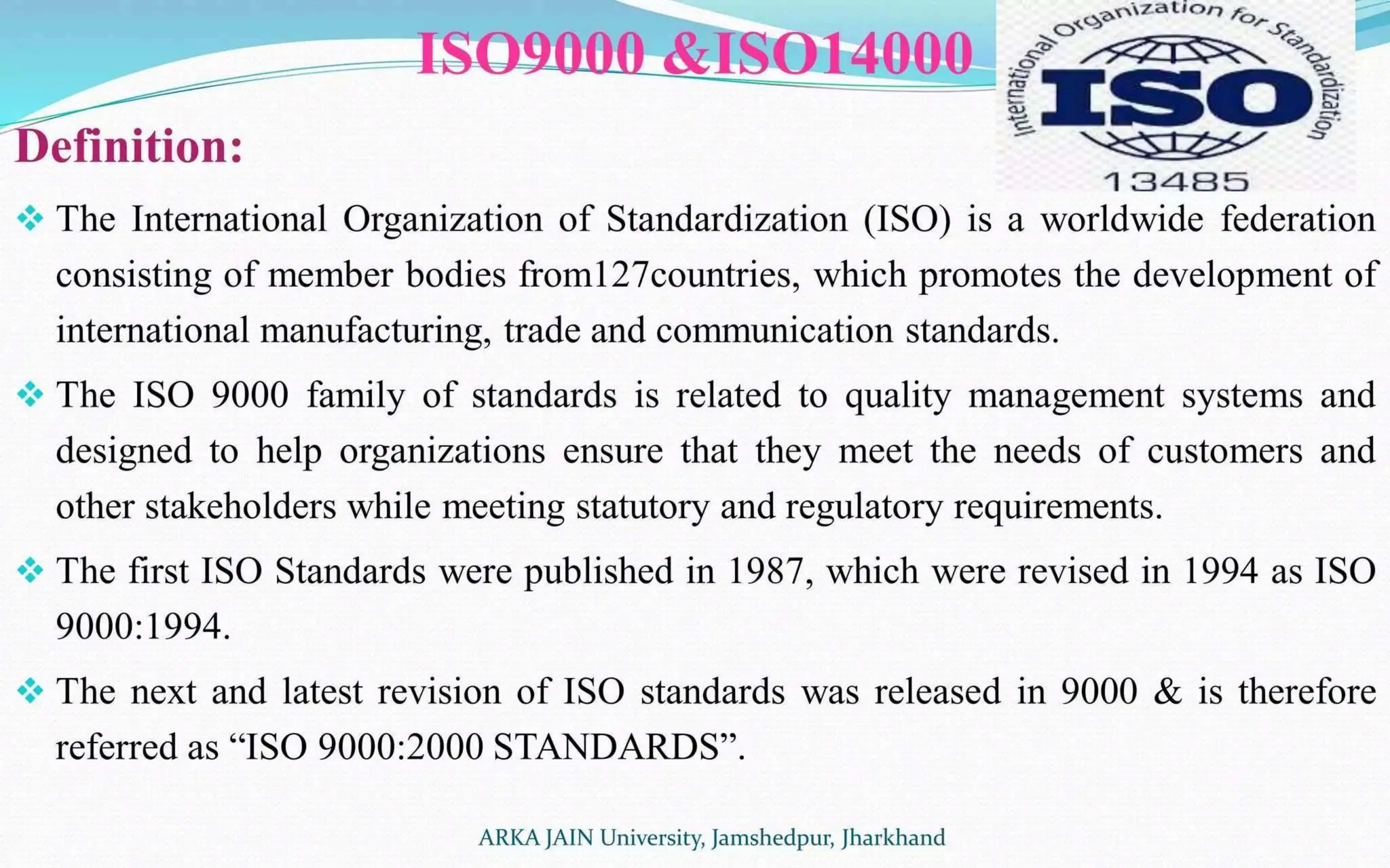 ISO 9000 and ISO 14000.pptx. about the ISO | PPTX | Business | Business and Finance