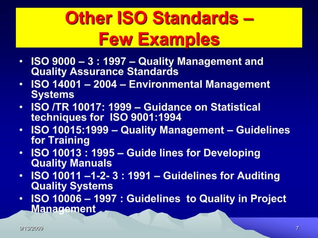 Iso 9000 An Introduction By C.Eashwer | PPT
