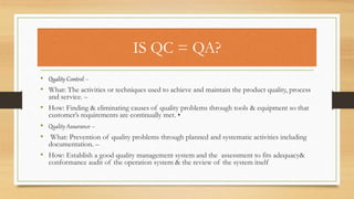 Quality standards -ISO 9000 | PPTX