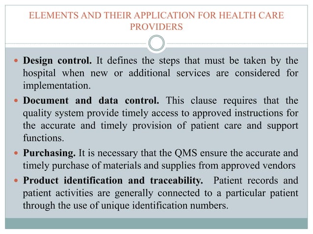 ISO 9000 STANDARDS FOR HOSPITALS | PPTX