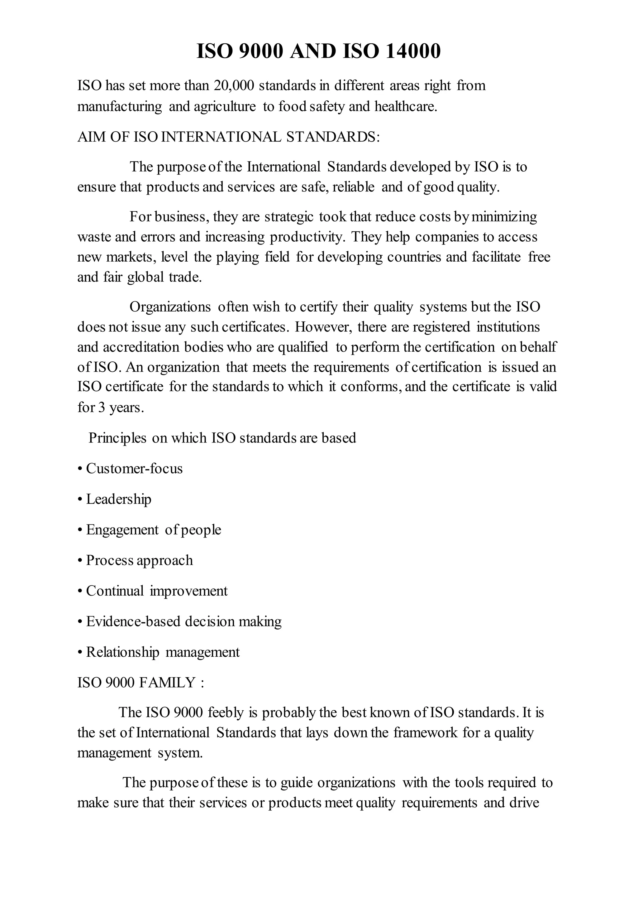 Iso9000 &iso14000 | DOCX