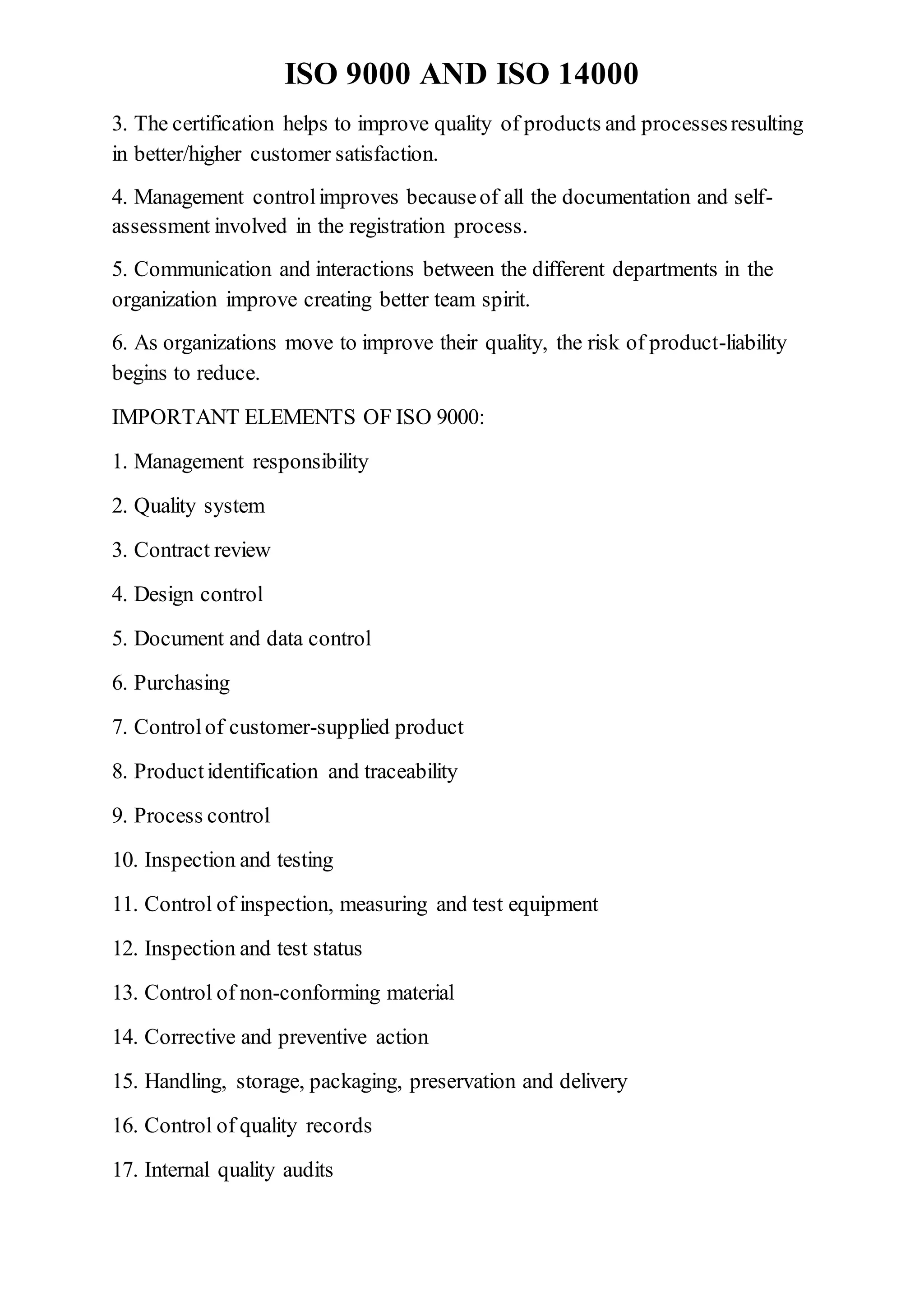 Iso9000 &iso14000 | DOCX