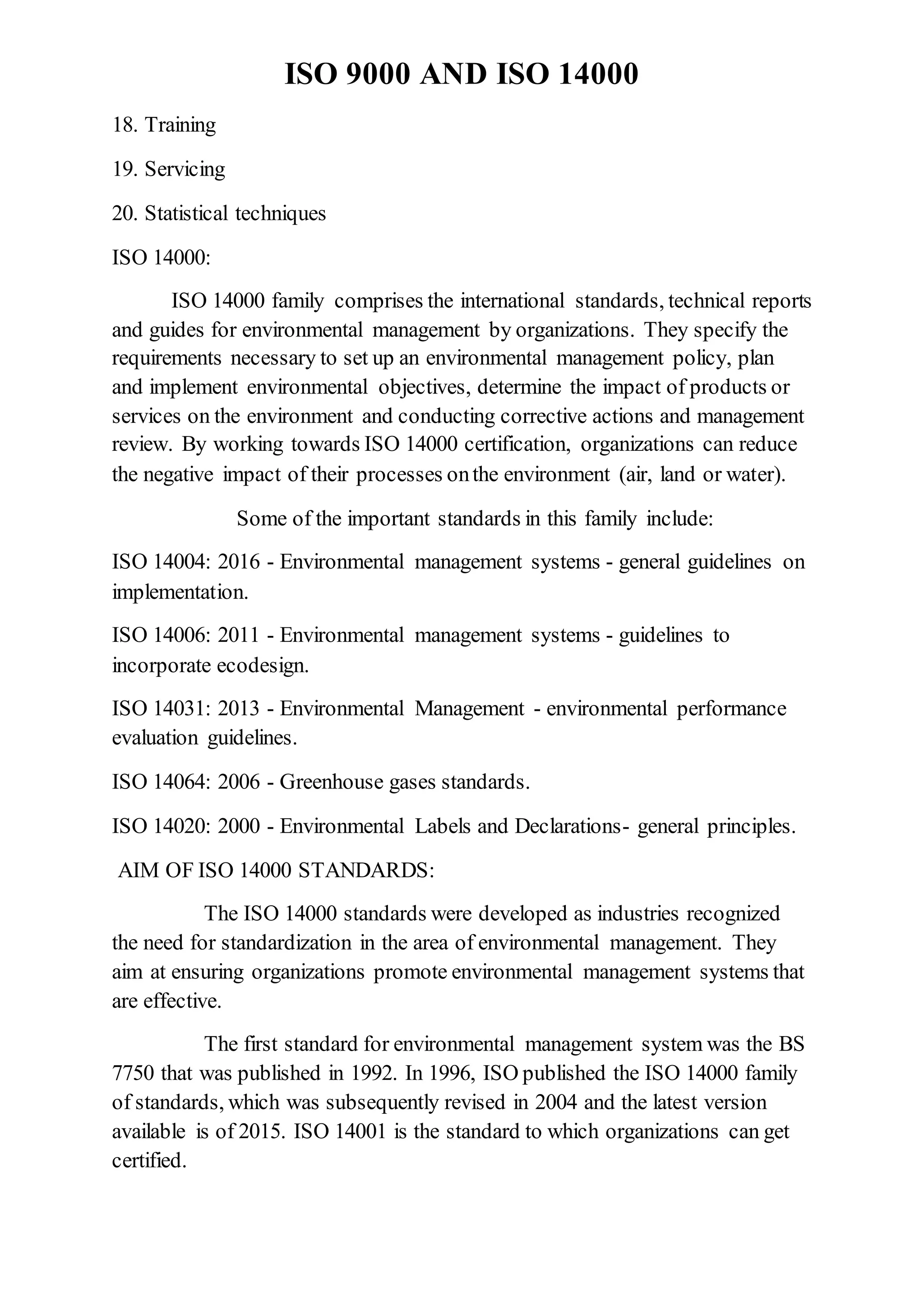 Iso9000 &iso14000 | DOCX