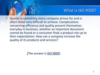 Iso 9000 overview | PPT