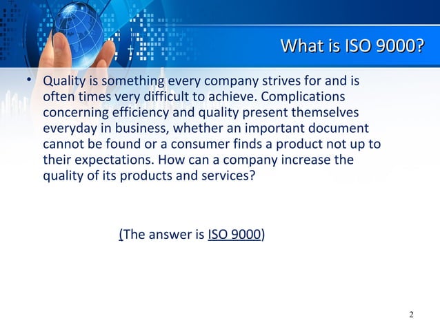 Iso 9000 overview | PPT