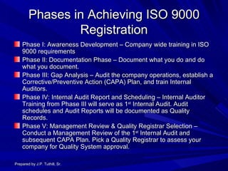 Iso 9000 Presentation | PPT | Business | Business and Finance