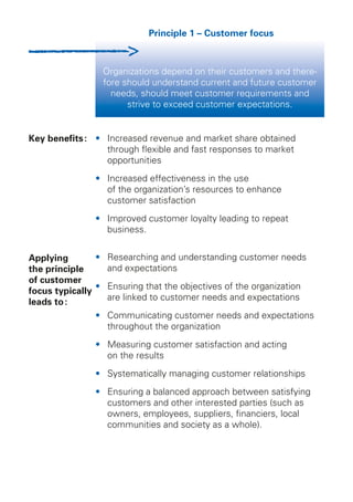 Iso 9000 principles | PDF